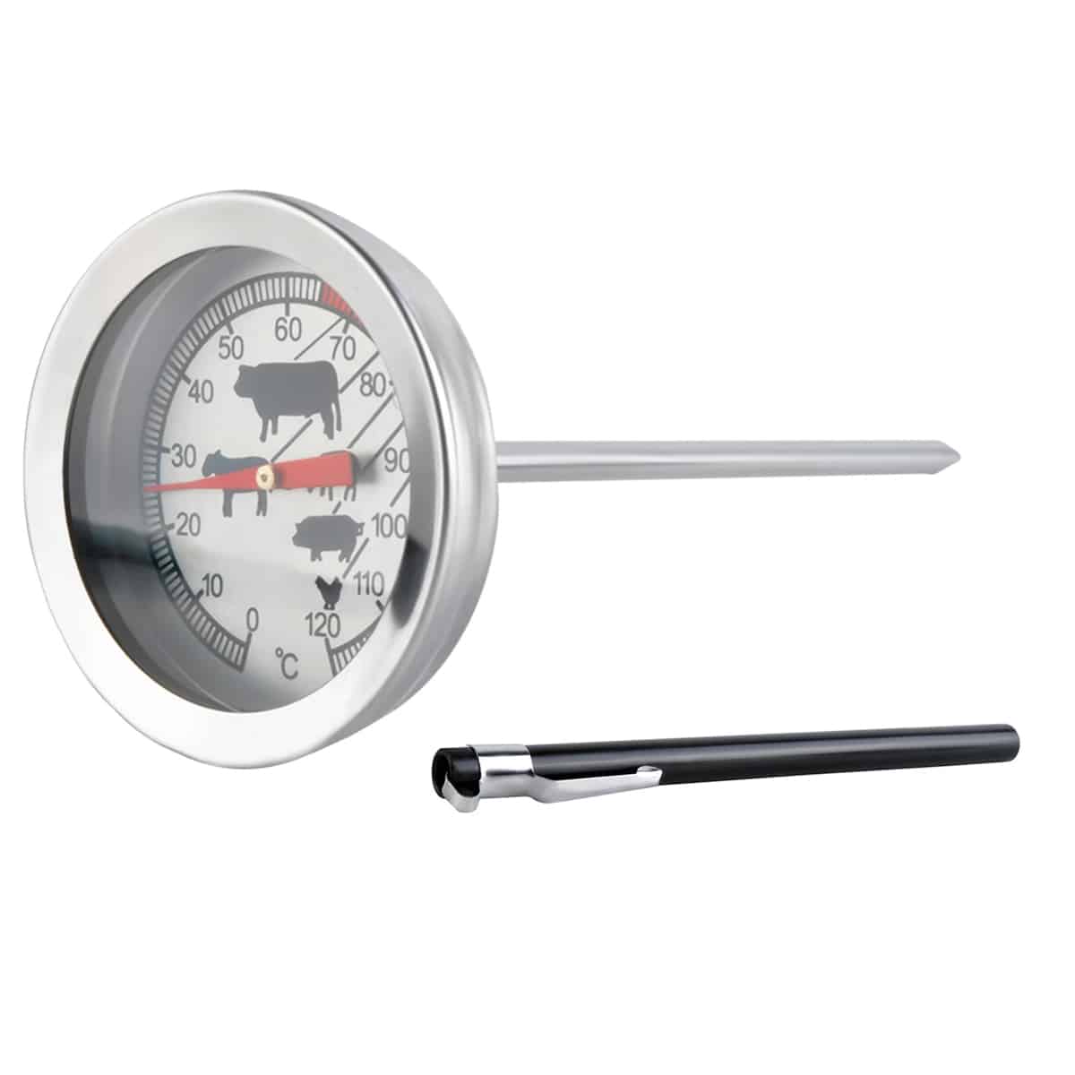 Analogový teploměr 0-120 ° C | nerezavějící ocel | Gastrokuchyn.cz