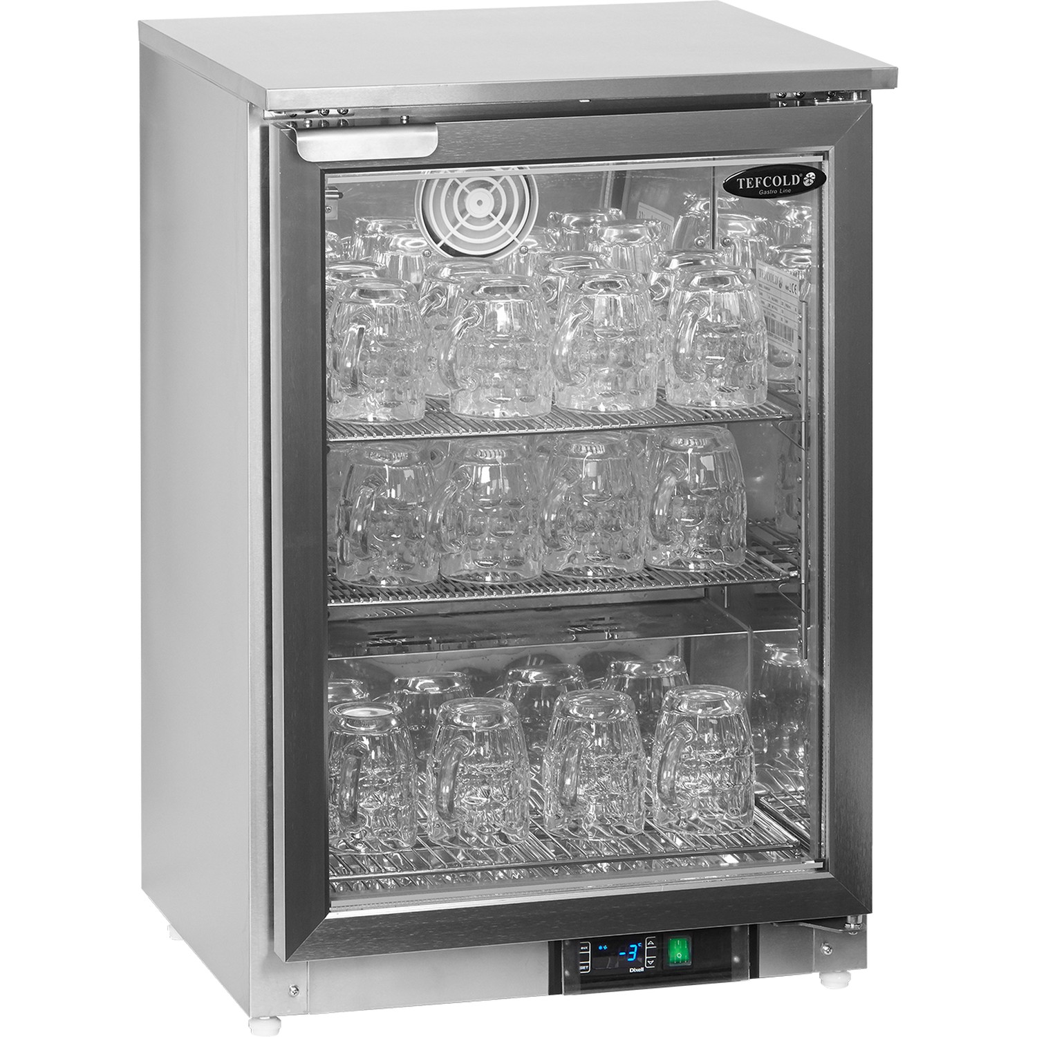 Mrazicí skříň prosklené dveře GF 200 VSG | Tefcold