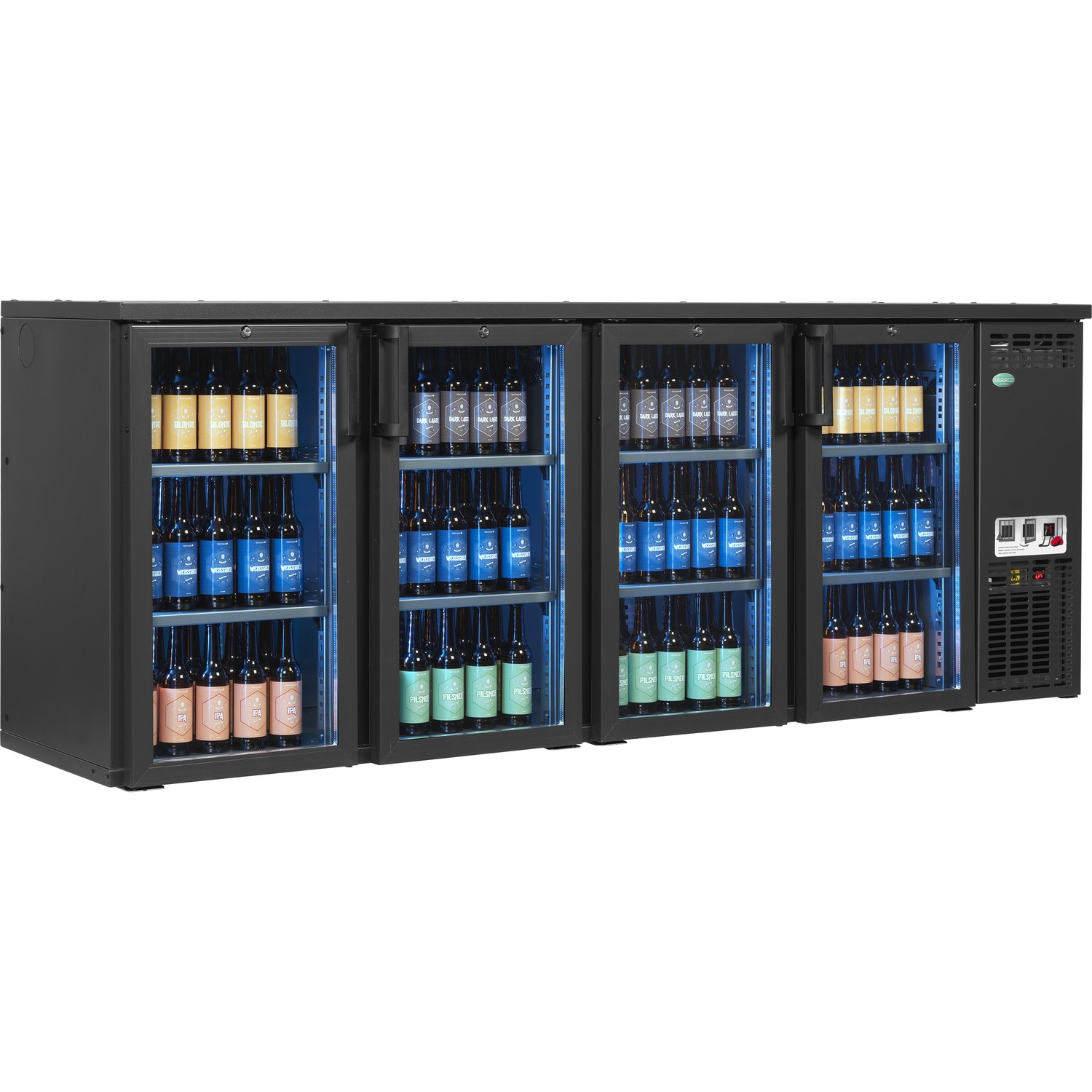 Premiový chladicí minibar do baru SCL-2222GMU+ | Tefcold